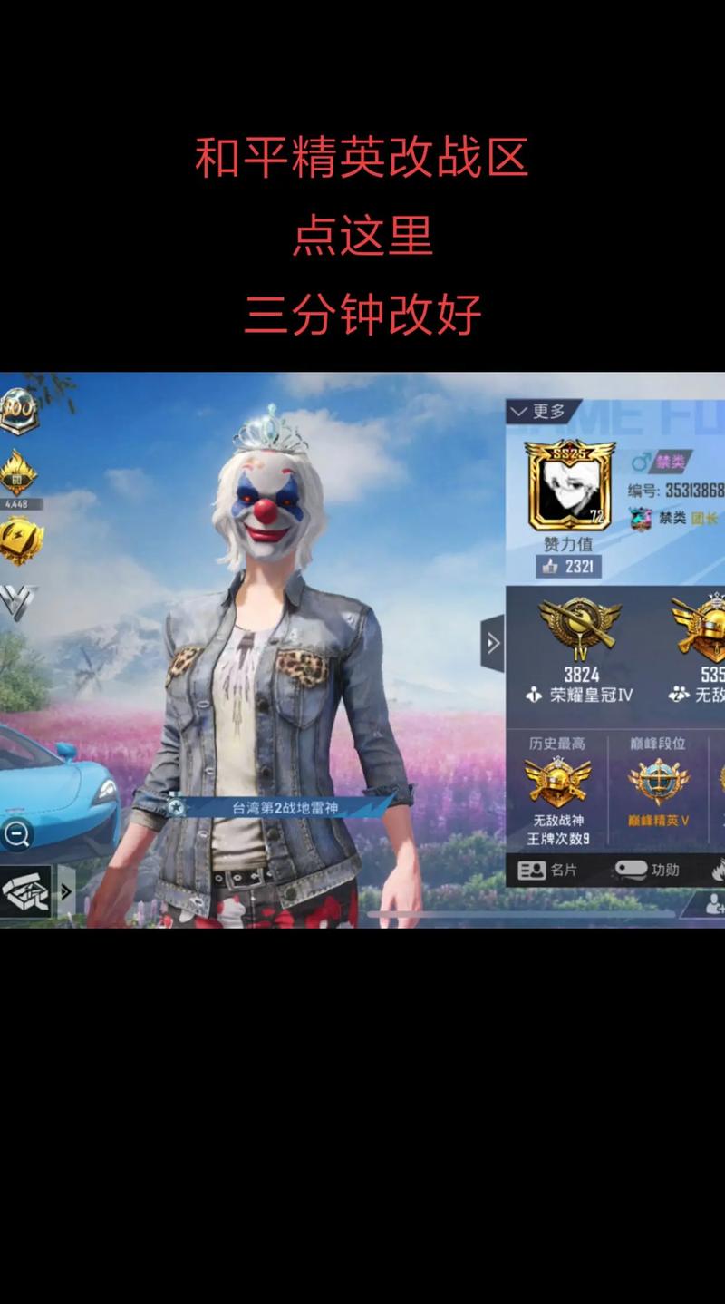 和平精英怎么修改战区定位图标