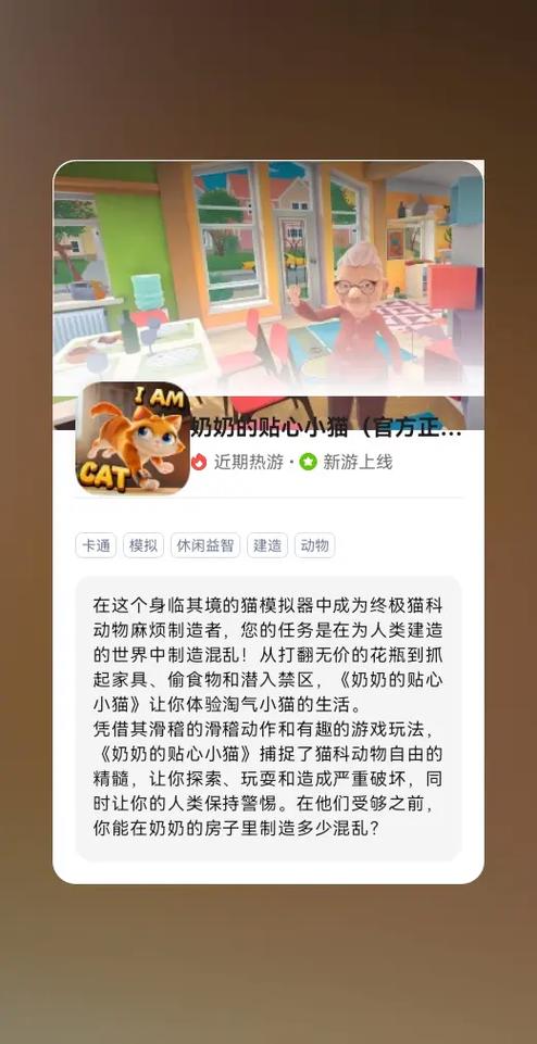 《奶奶的贴心小猫》图标