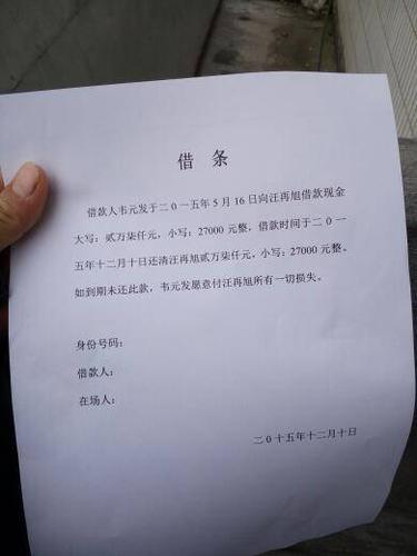 手机拍下来的借条有效吗截图
