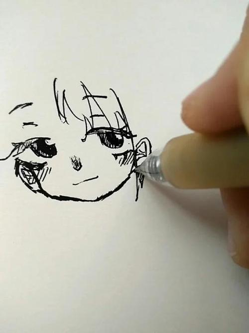 只用一支黑笔画的画截图