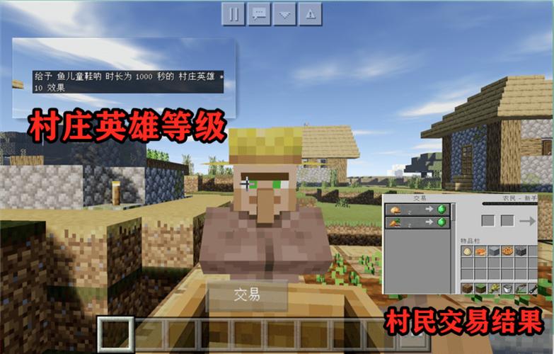 我的世界村庄英雄buff指令