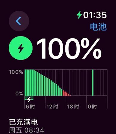 苹果手表还剩多少电量得开始充电截图