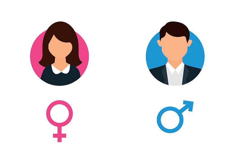 男性和女性符号图标