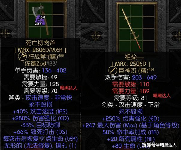暗黑二显示掉落物品图标