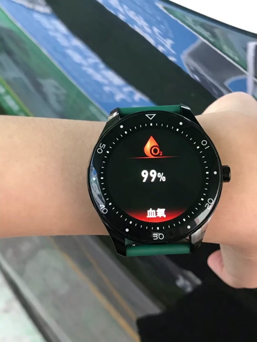 智能手表后面一直闪绿光图标
