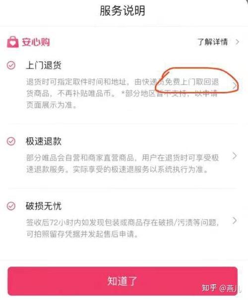 唯品会衣服退换货规则图标