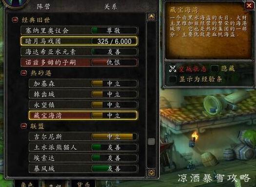 魔兽血帆海盗声望