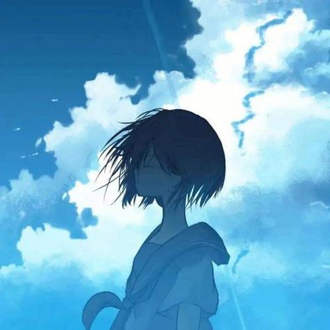 蓝色忧郁头像截图