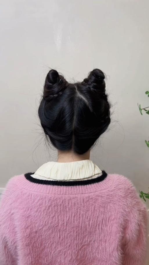 小猫辫子怎么扎儿童图标