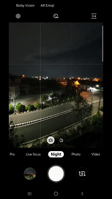 夜晚拍照手机怎么调整图标
