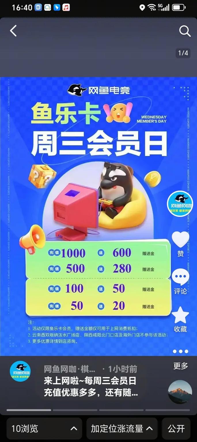 网鱼周三会员日活动图标