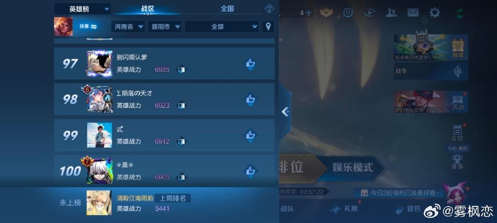 王者荣耀荣耀战力分表图标