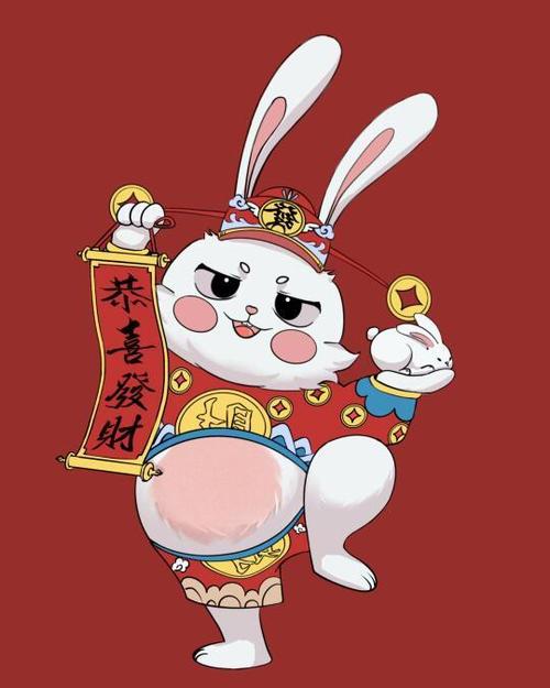 带风景招财兔头像截图