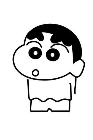 蜡笔小新画画图片大全