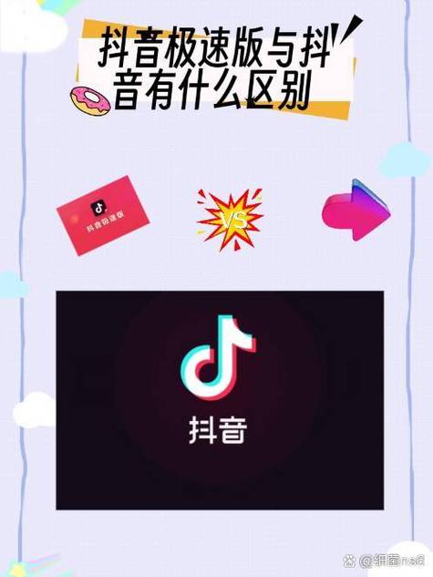 抖音极速版和正常版区别图标