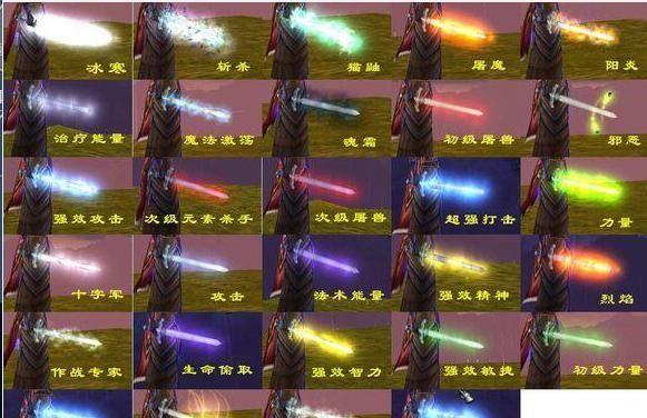 魔兽世界武器附魔特效图标