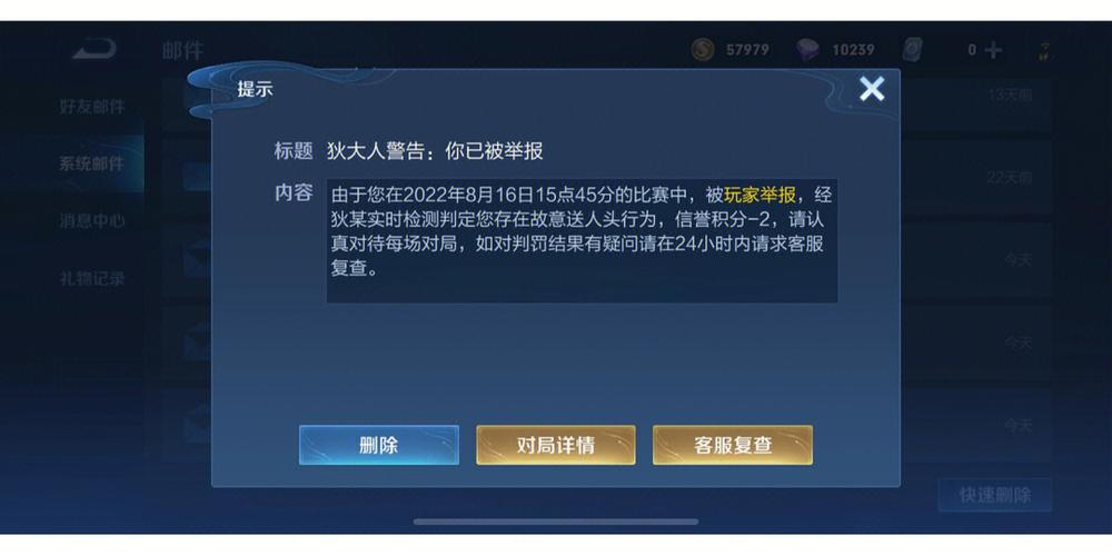 王者可以看到谁举报我吗