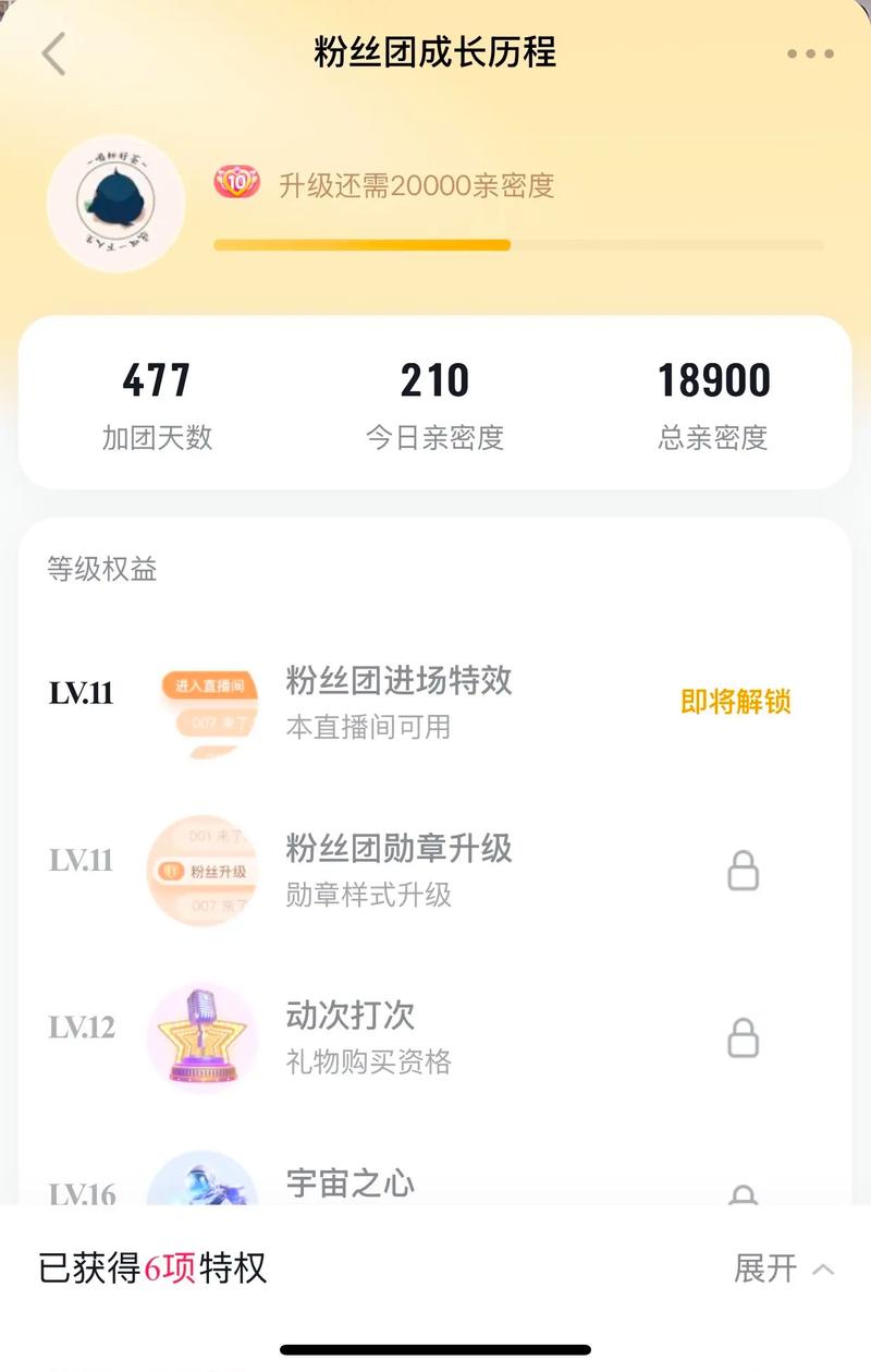 粉丝团等级怎么升图标