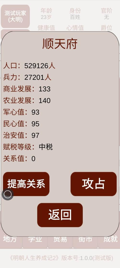 明朝人生养成记2破解版游戏亮点图标