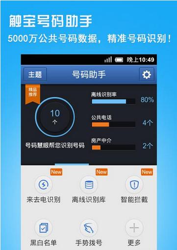 小米右上角有个电话旁边有个叉图标