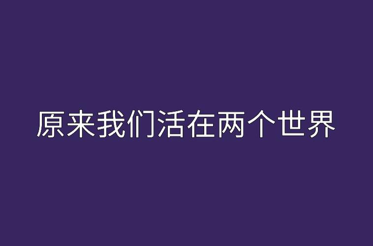 原来我们活在两个世界截图