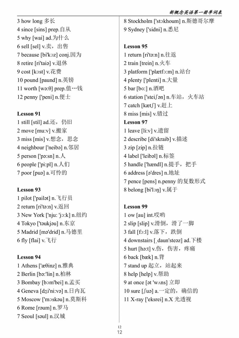新概念英语单词汇总图标