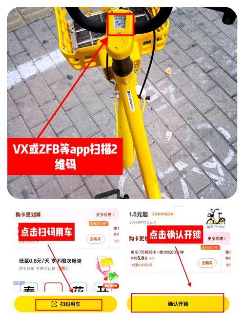 美团怎么扫码共享单车图标