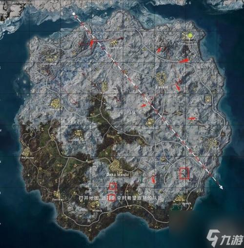 pubg地图在现实的哪里?图标
