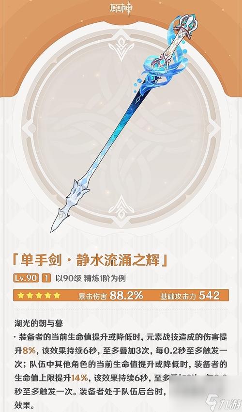 原神芙宁娜武器推荐图标