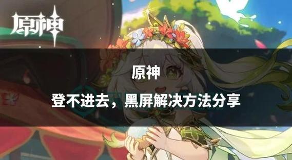 原神pc端一进去就黑屏图标