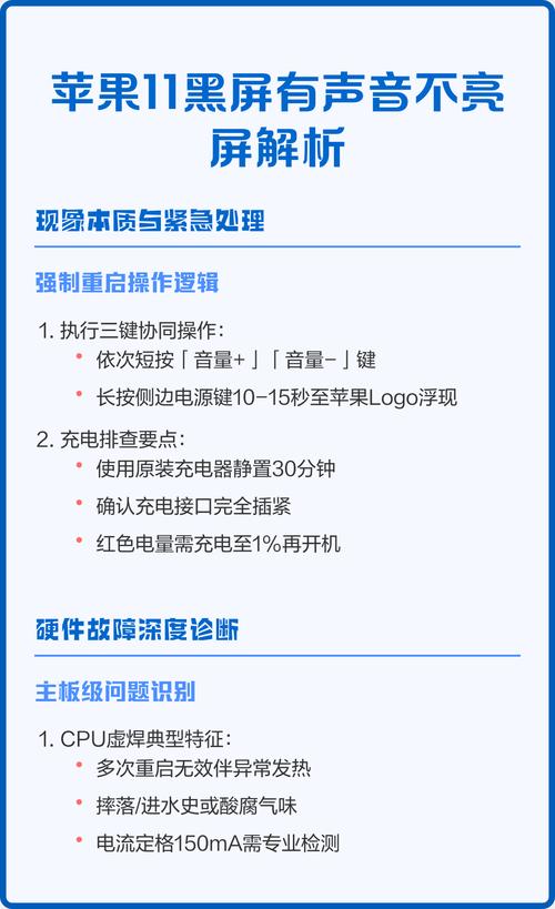 苹果11黑屏有声音不亮屏怎么回事截图