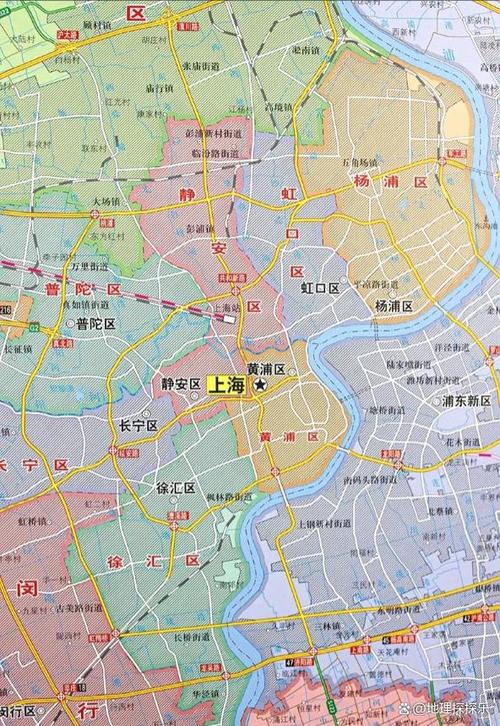 上海黄浦区地图全图图标