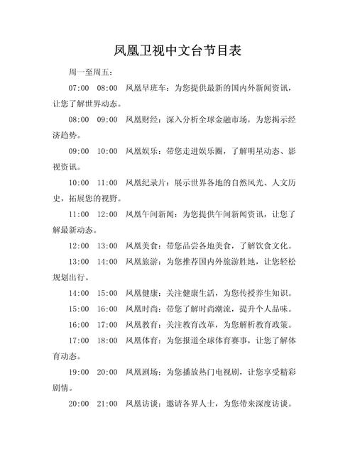 凤凰卫视资讯台节目单图标