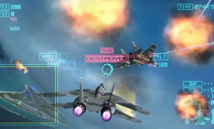 psp皇牌空战x2全飞机解锁截图