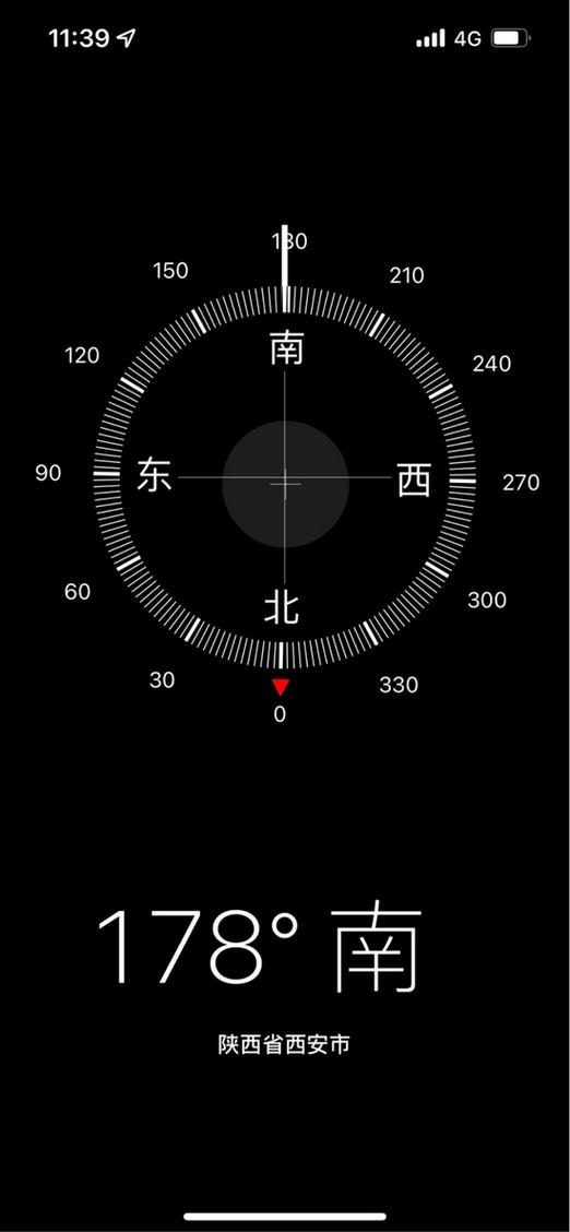 手机指南针异常图标