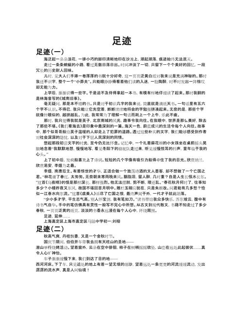 怎样的足迹截图