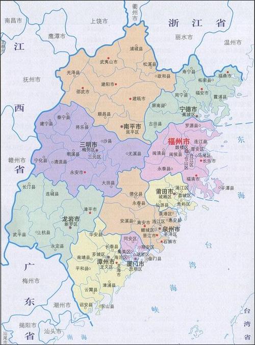 福建与浙江交界地图图标