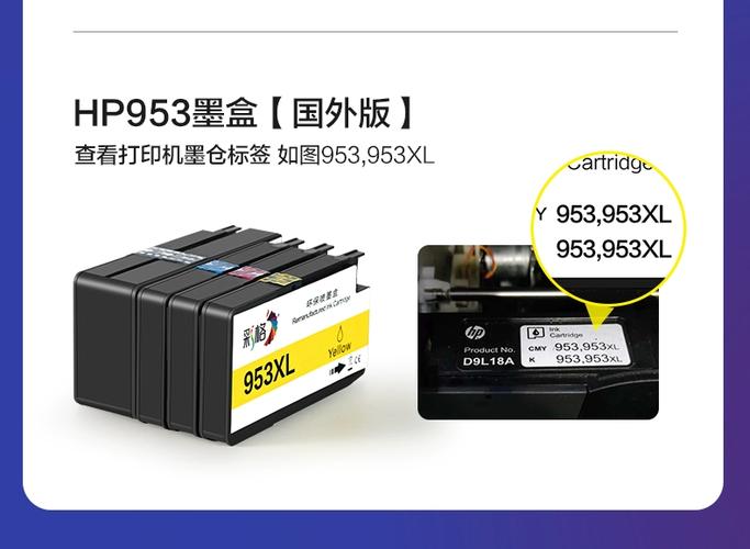 惠普打印机墨盒型号对照表图标