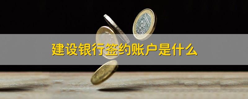建设银行签约账户是什么图标