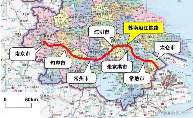 南沿江高铁线路图缩略图