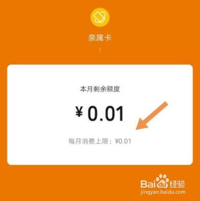 亲情付额度的修改方法截图