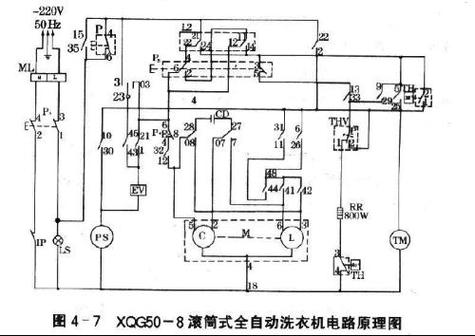 海尔滚筒洗衣机门锁控制电路图标