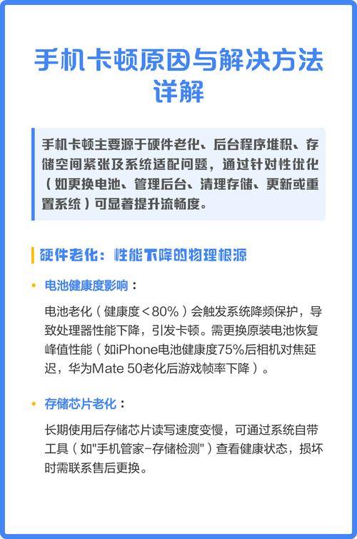 手机卡顿的原因和解决办法图标