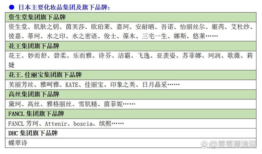 日本化妆品品牌前十名图标