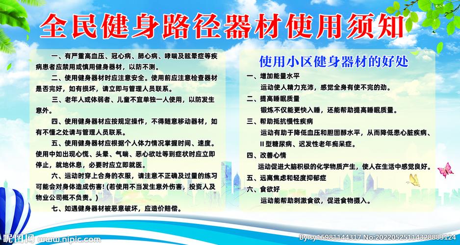 健身注意事项有哪些图标