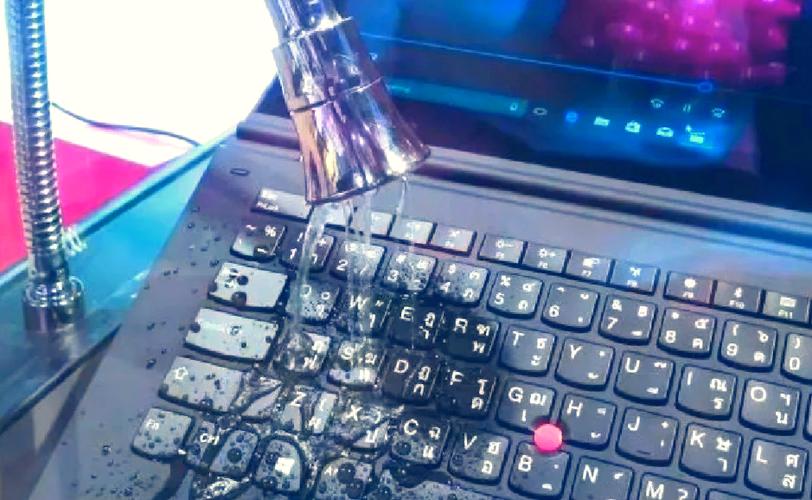 电脑键盘进水可以用吹风机吹吗图标