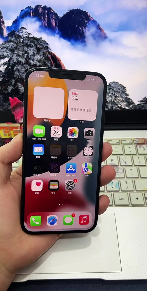 苹果x信号变成4个点截图
