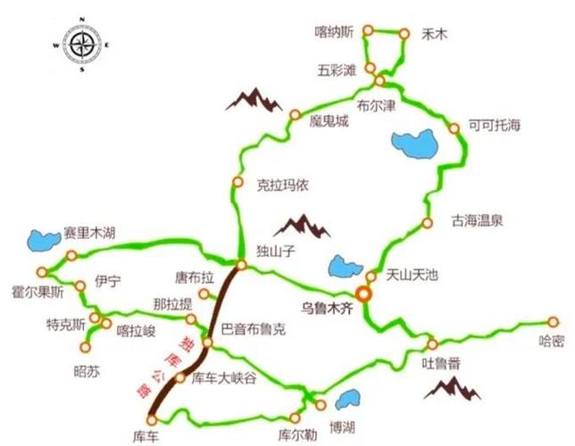 疆北旅游攻略路线最佳路线图图标