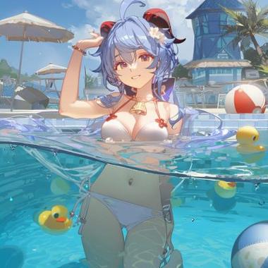 原神游泳服夏装图标