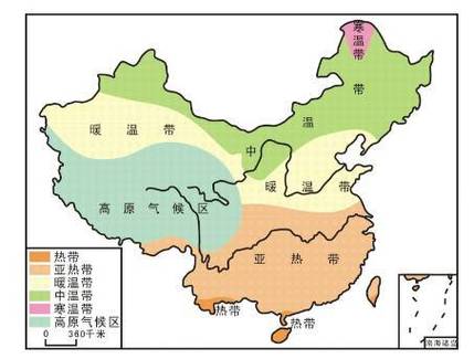中国有哪些气候图标